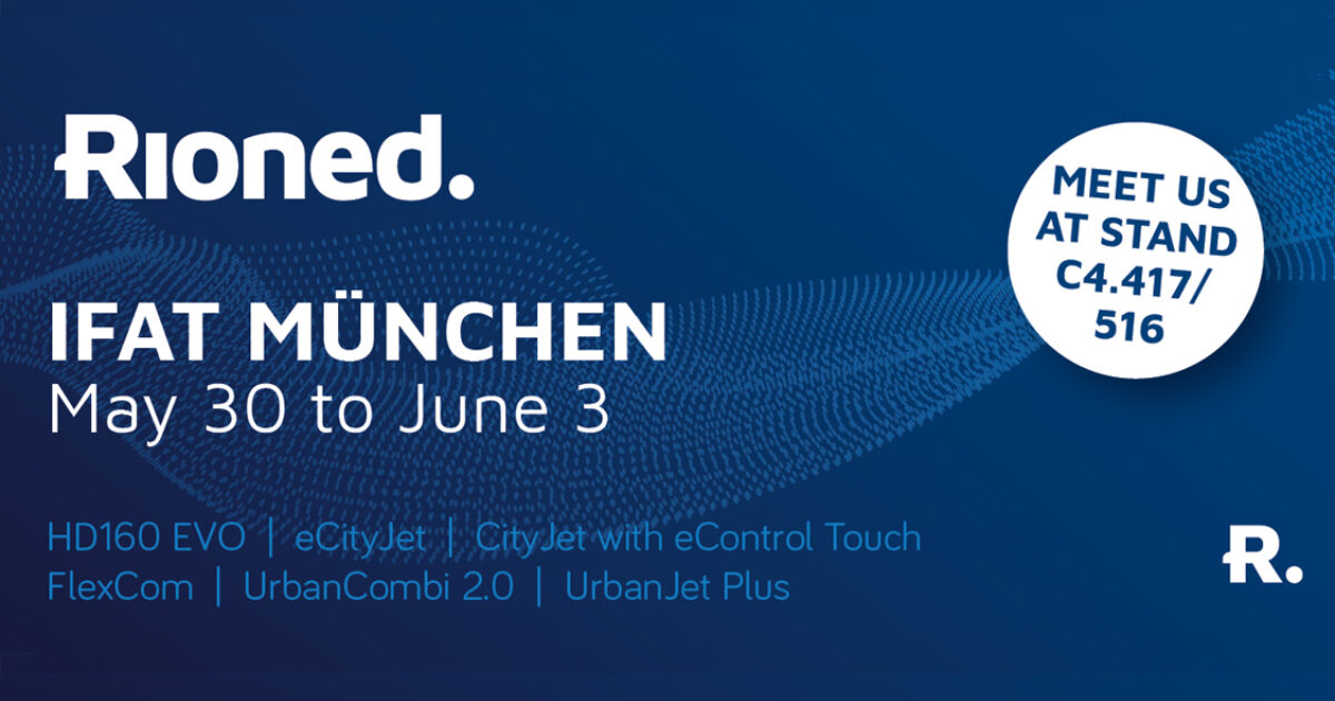 Rioned | Nieuws | Rioolreinigingsapparatuur - Rioned op IFAT 2022