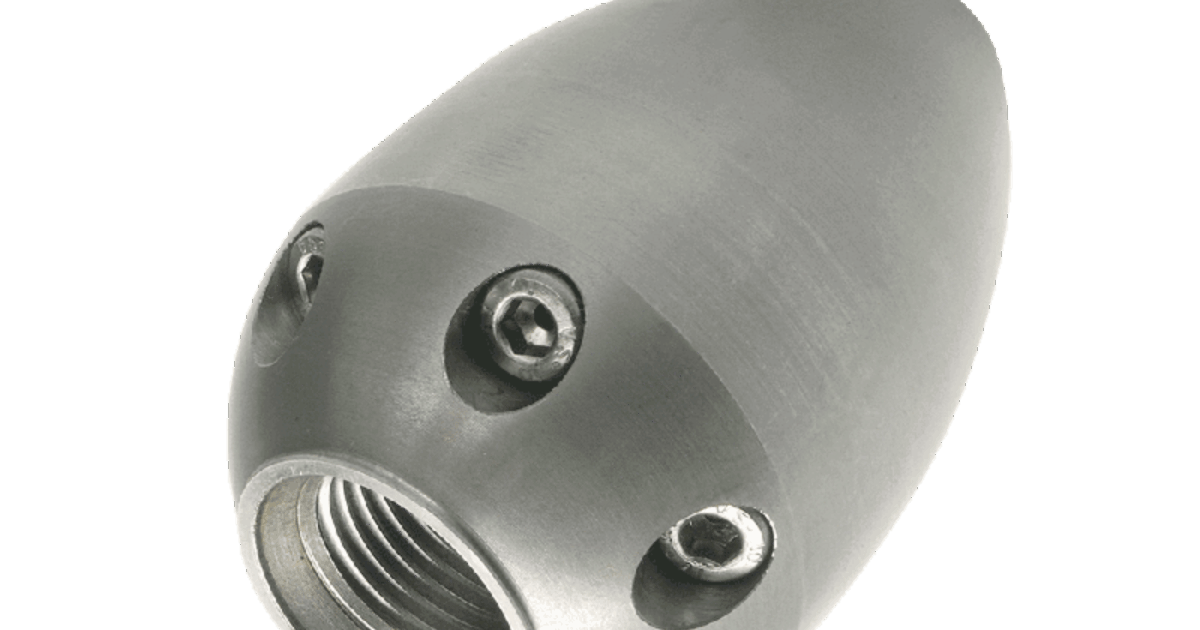 Granate jetting nozzle 1/2'' (small bomb) with inserts | Rioned